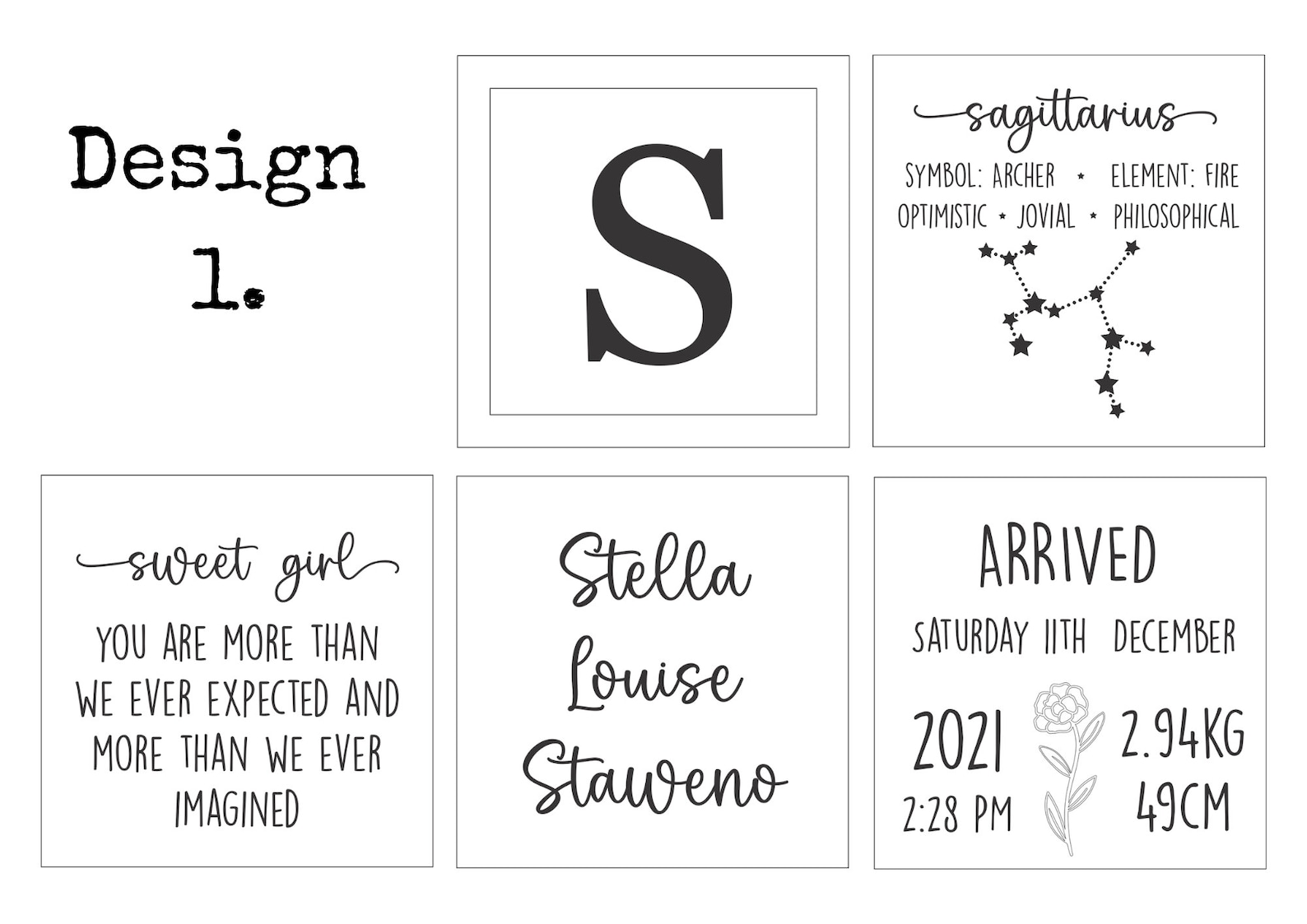 Engraved Wooden Baby Birth Block Keepsake Personalised Nursery - Etsy