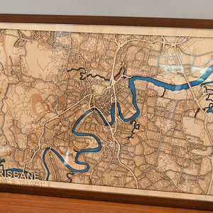 Mapas de la ciudad en capas corte láser Ply detalle completo - Etsy México