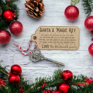 Santa's Magic Key Door Lock Christmas Xmas Magical - Etsy