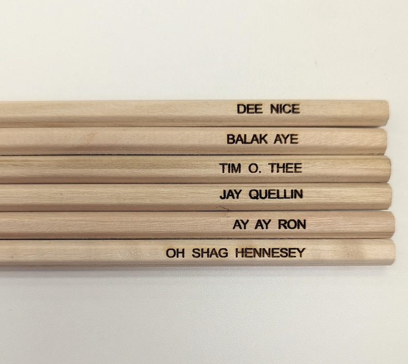Funny Substitute Teacher Name HB Pencils - K&P Skit - Ay Ay Ron - Balak ...