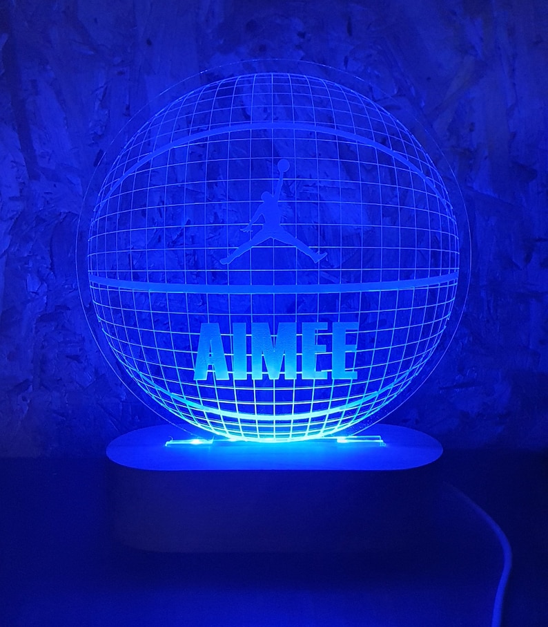 Personalised 3D Basketball Night Light LED Base Multicolour - Etsy ...