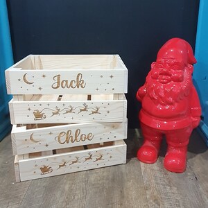Christmas Eve Crate December First Box Stackable Personalised Custom ...