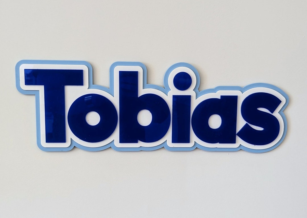3D Custom Acrylic Name Sign 3 Layer - Home Decor - Personalised - Room ...