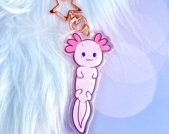 Water Ripple Axolotl Acrylic Keychain - Etsy
