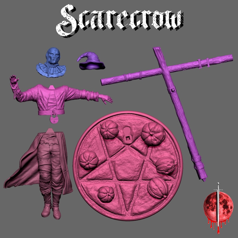 Scarecrow, *3D PRINT FILE* Resin Printing, 3d Printing, STL - Etsy