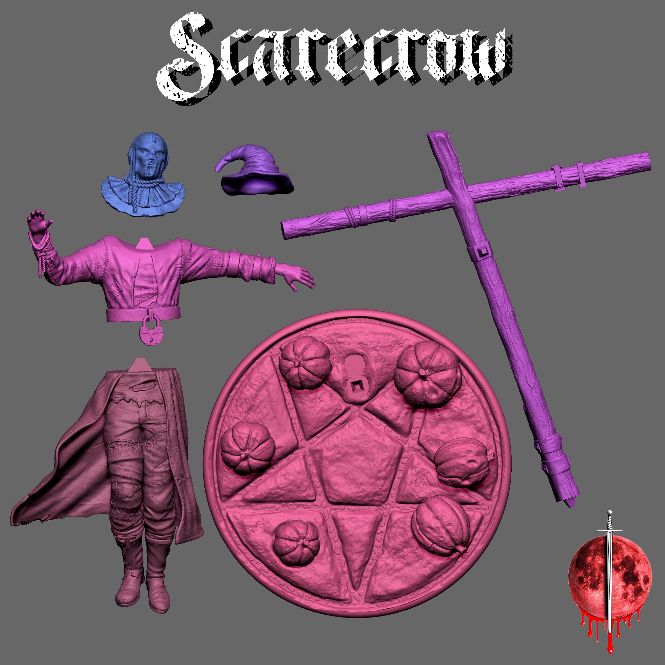 Scarecrow 3D Print File: Resin Printing STL - Etsy