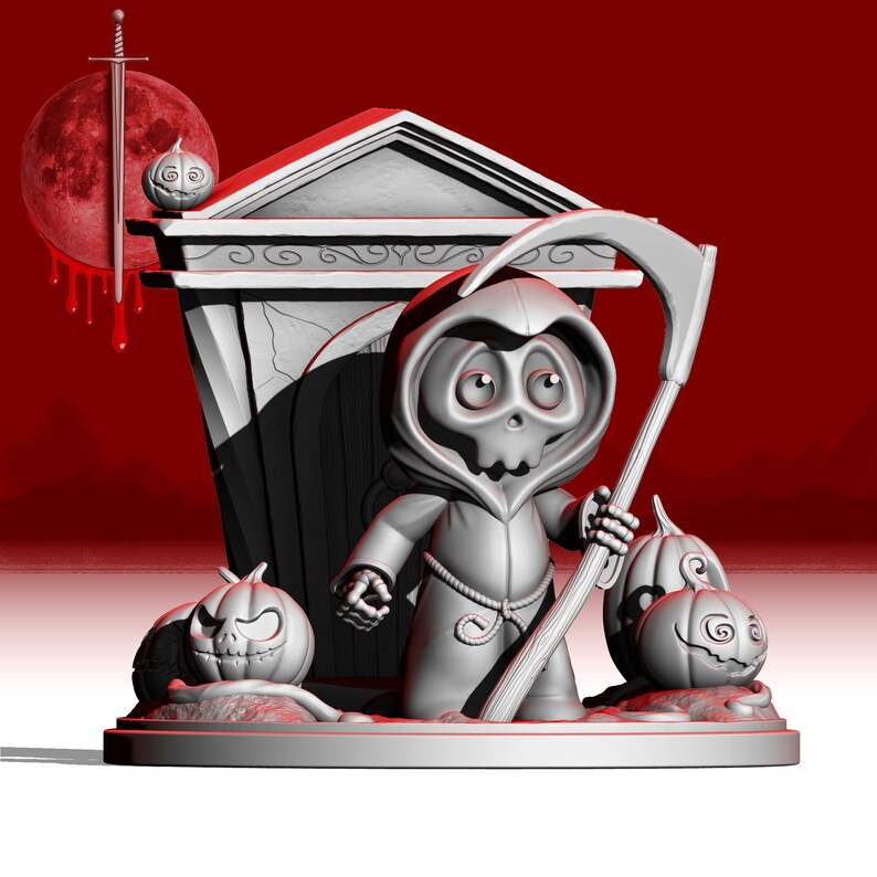 Halloween Grimm Reaper, *3D PRINT FILE* Resin Printing, 3d Printing ...