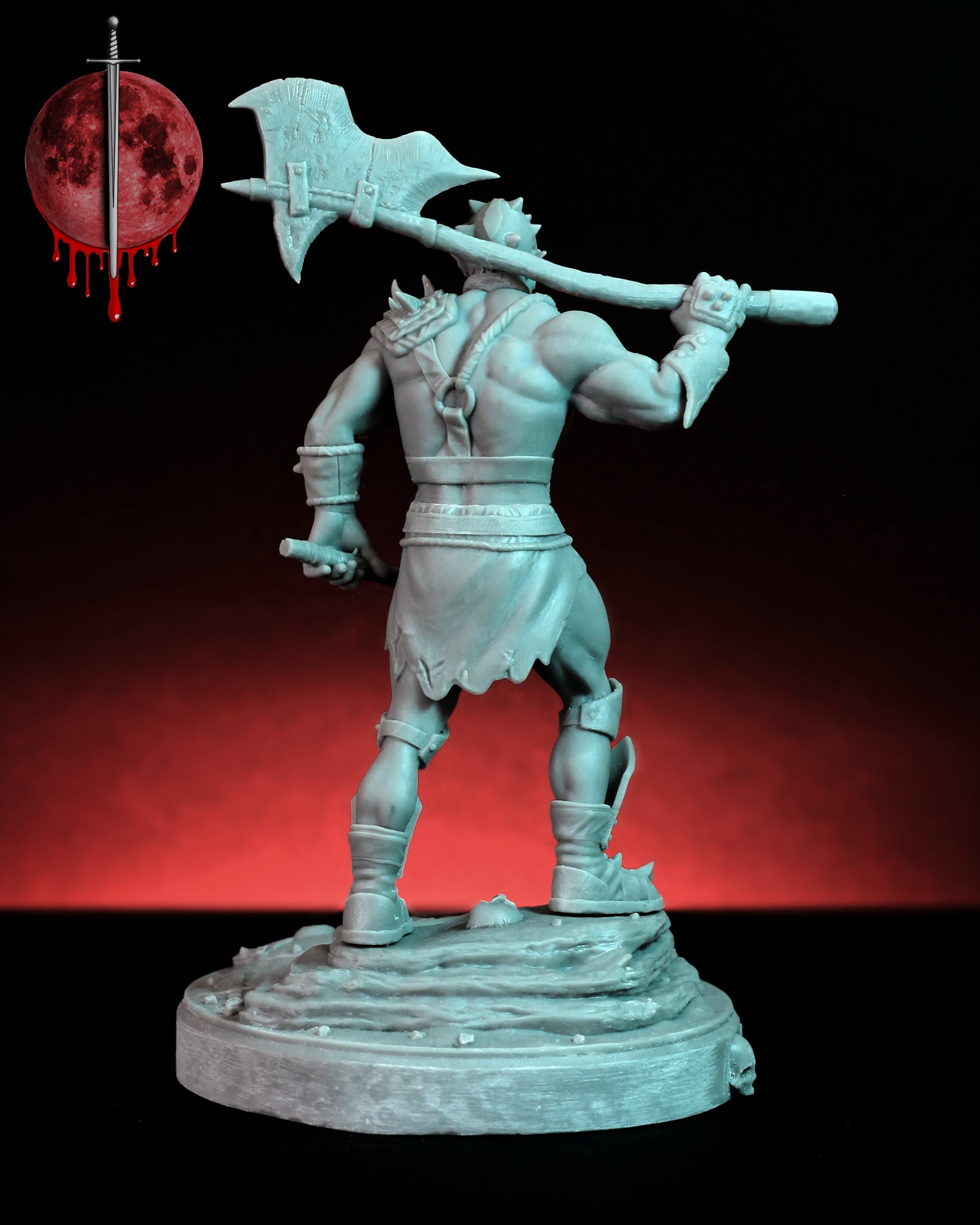 Orc Raider Miniature STL: 3D Print File for Resin Printing - Etsy