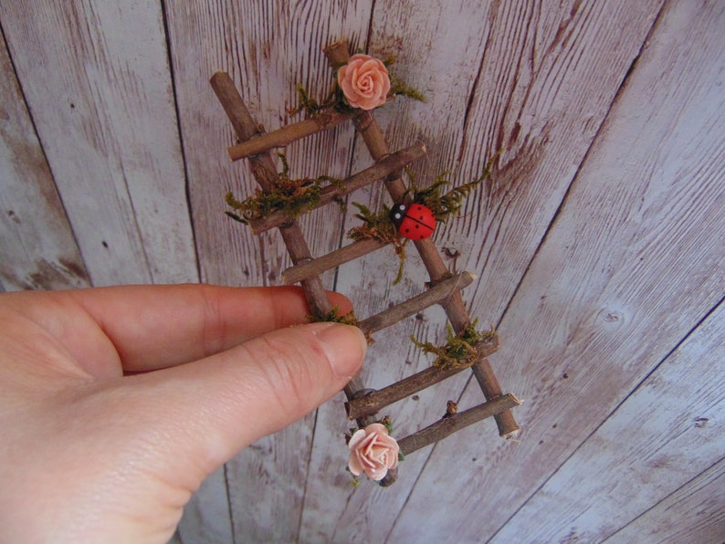 Miniature Ladder, Fairy Ladder, Fairy Furniture, Twig Ladder, Fairy ...