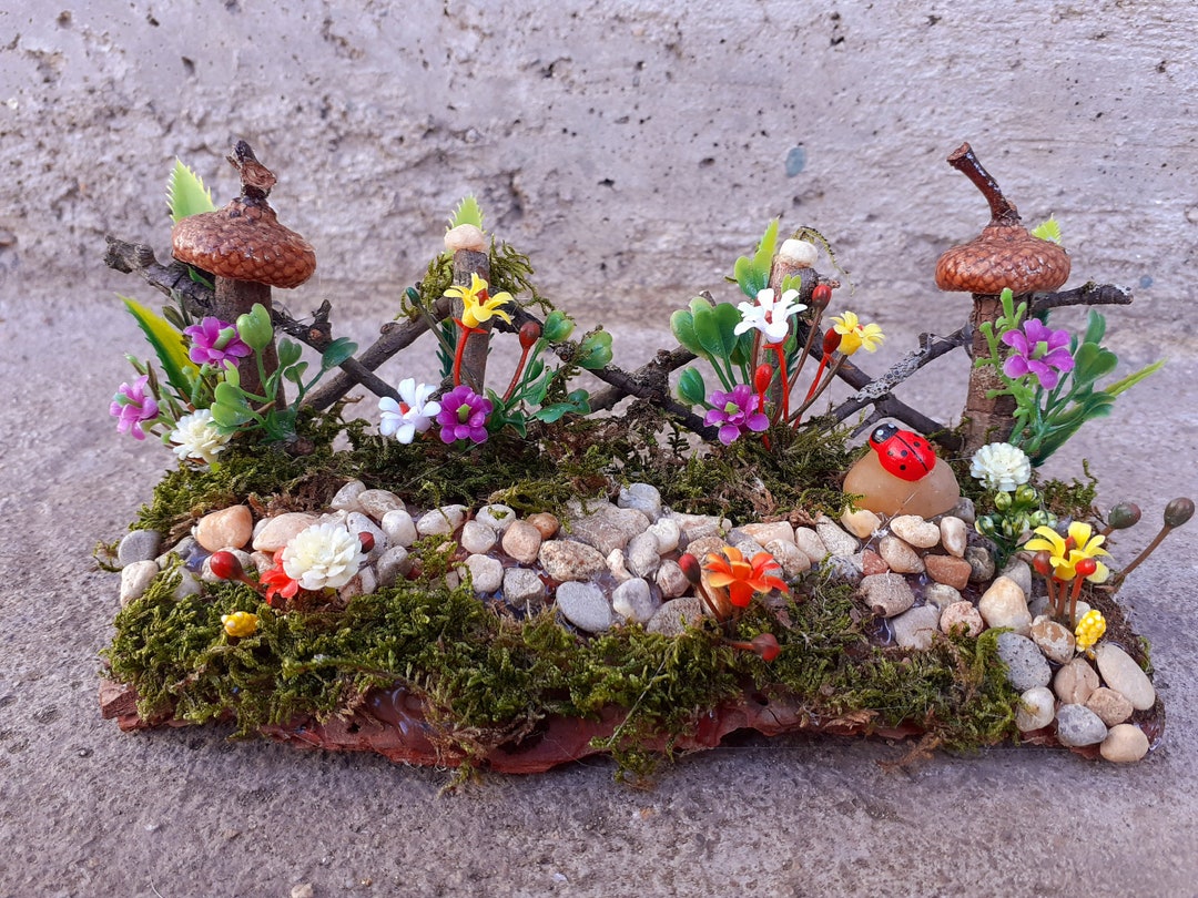 Fairy Garden Fence, Dollhouse Fence, Fairy Flowers, Easter Garden ...