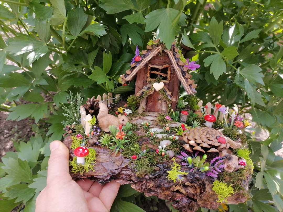 Tiny Fairy House, Fairy Cottage, Miniature House, Miniature Landscape ...
