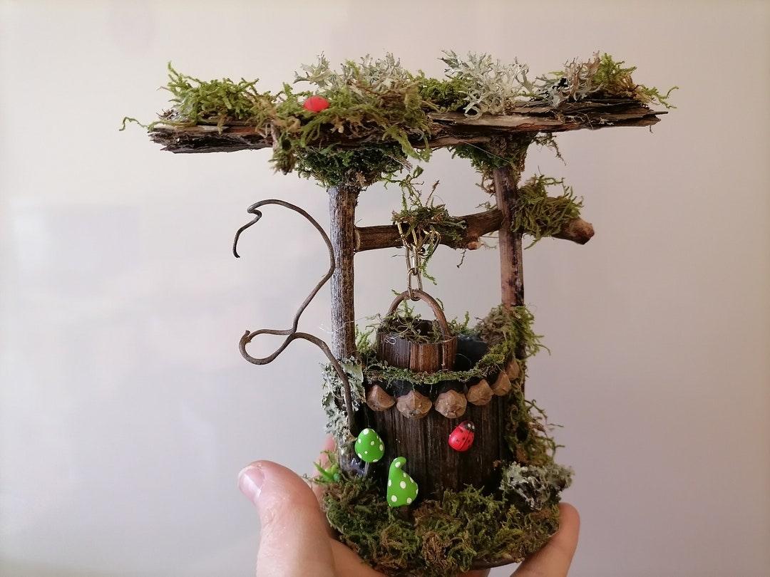 Wishing Well, Fairy Garden Well, Miniature Well, Mini Garden Decoration ...