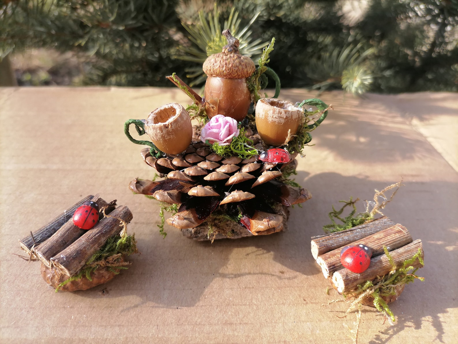 Fairy Kitchen Set Fairy Garden Furniture Fairy Table Fairy - Etsy