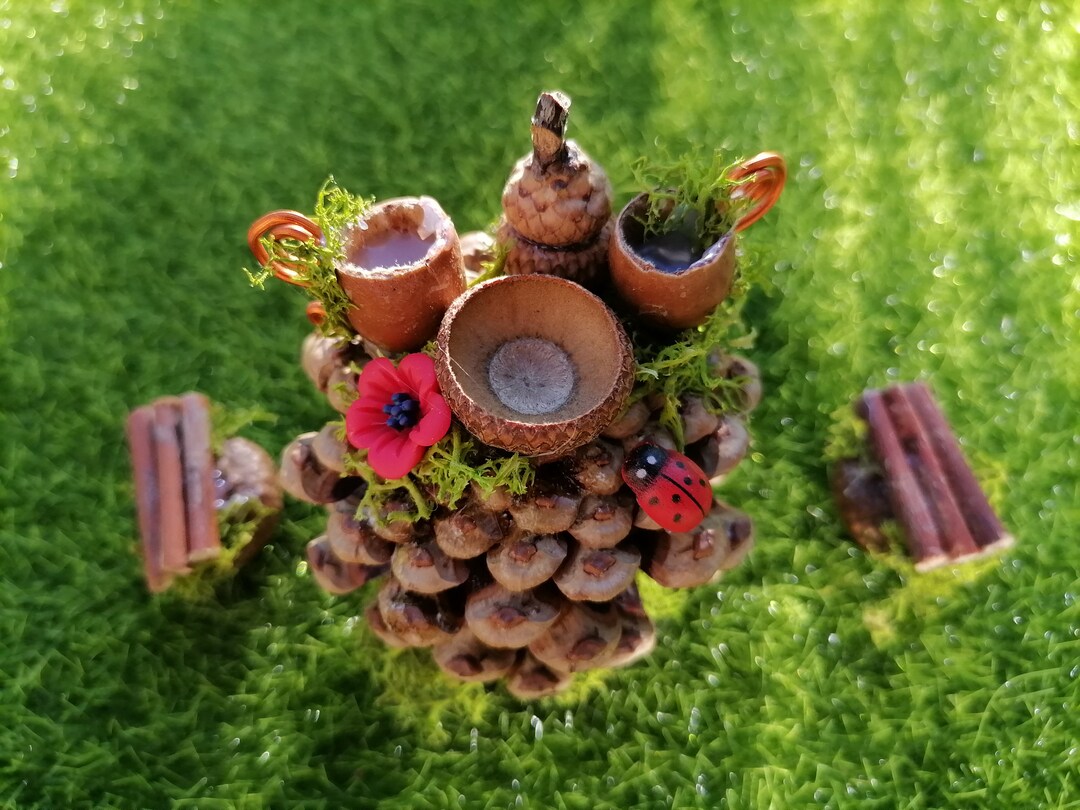 Fairy Kitchen Set, Fairy Garden Furniture, Fairy Table, Fairy ...