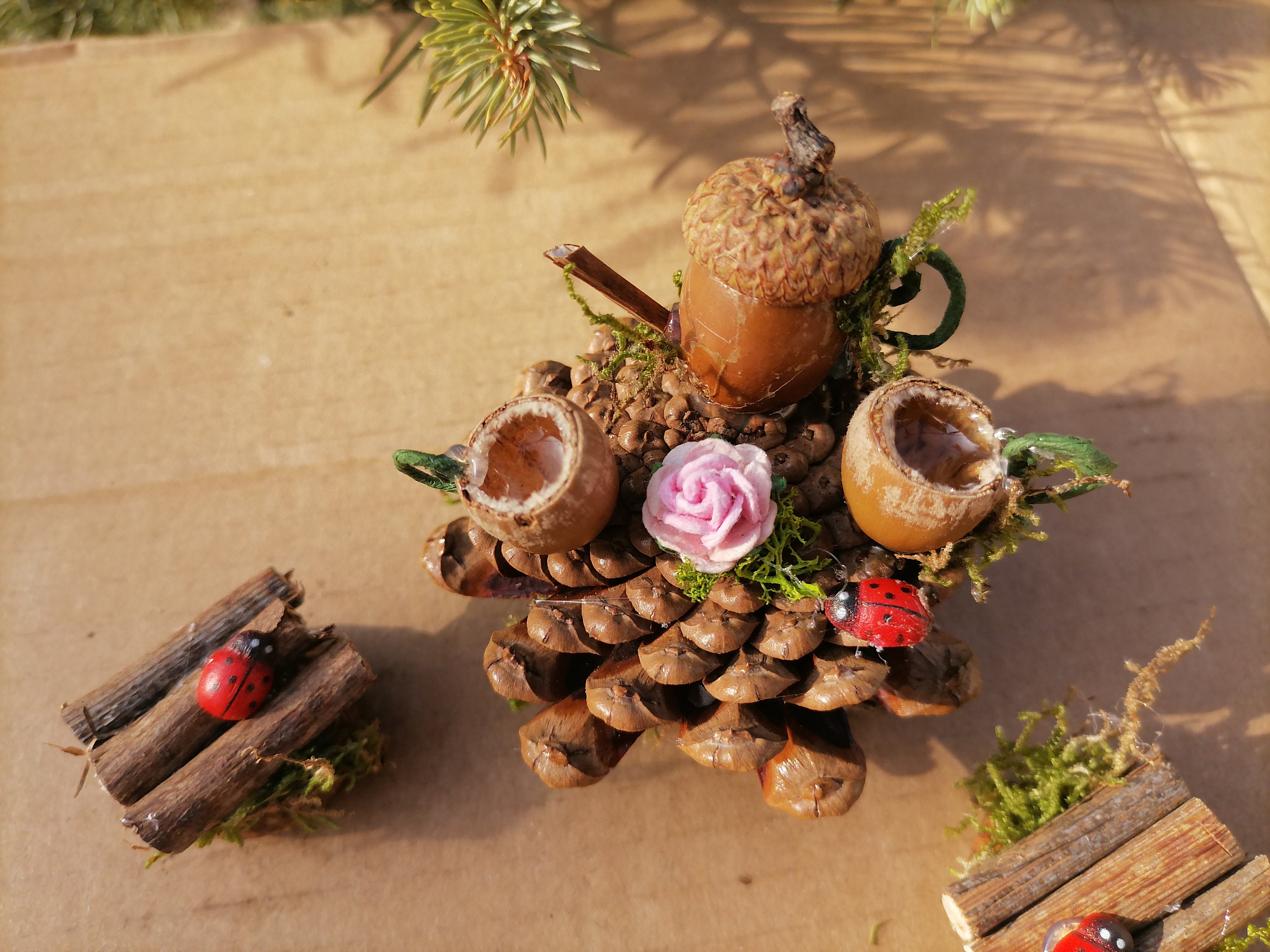 Fairy Kitchen Set Fairy Garden Furniture Fairy Table Fairy - Etsy