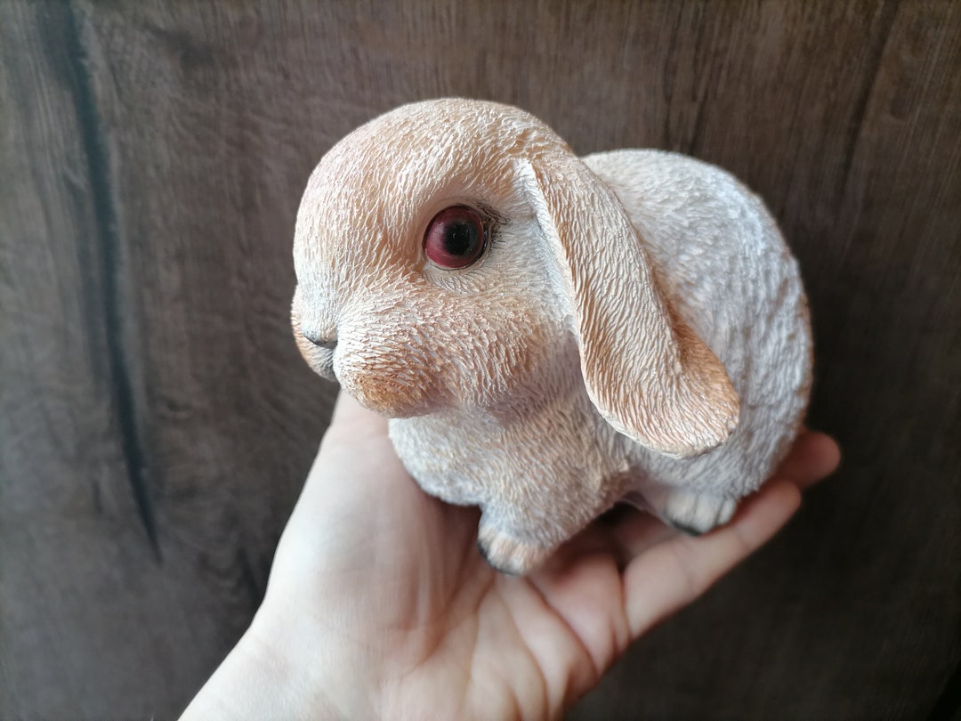 Bunny Figurine, Resin Rabbit, Garden Statue, Bunny Statue, Yard ...