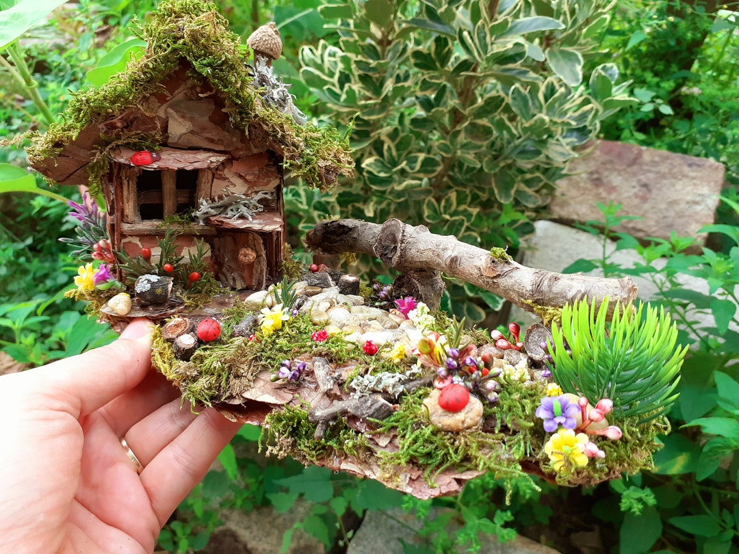 Tiny Fairy House, Fairy Cottage, Miniature House, Miniature Landscape ...