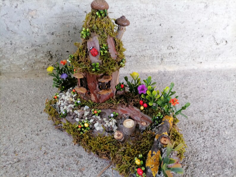 Tiny Fairy House Fairy Cottage Miniature House Miniature - Etsy