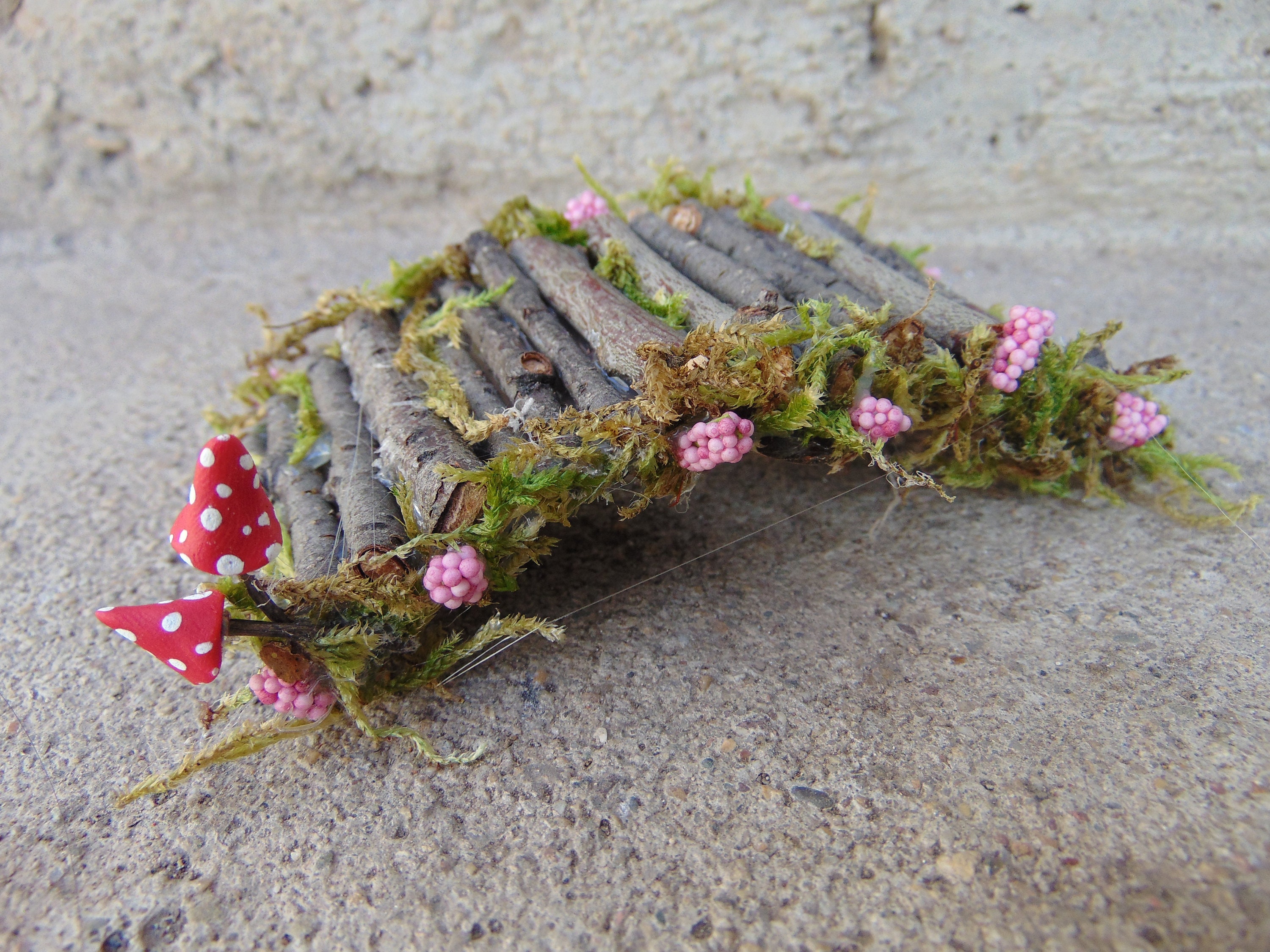 Miniature Bridge Fairy Bridge fairy furniture fairy | Etsy