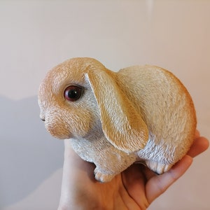 Bunny Figurine, Resin Rabbit, Garden Statue, Bunny Statue, Yard ...