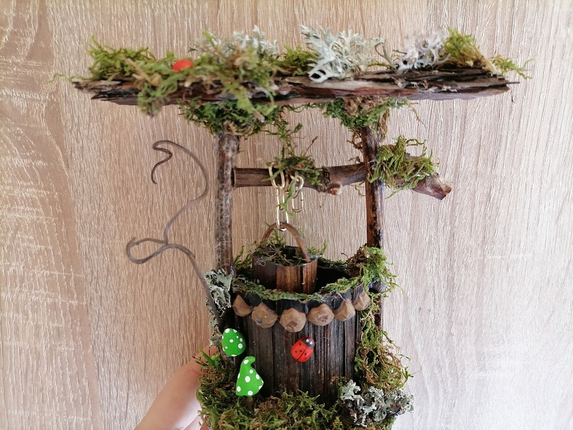 Wishing Well Fairy Garden Well Miniature Well Mini Garden - Etsy