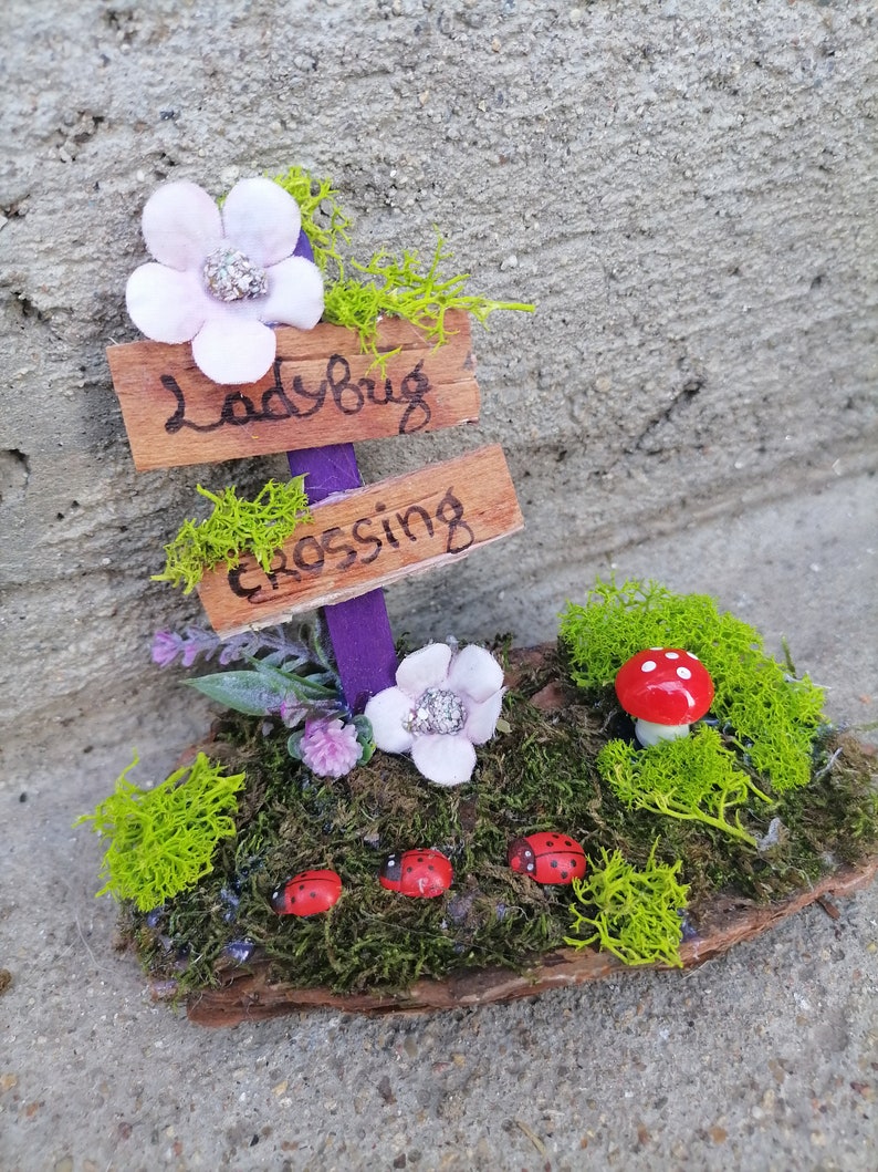Fairy Sign Miniature Sign Fairy Accessory Garden Sign - Etsy