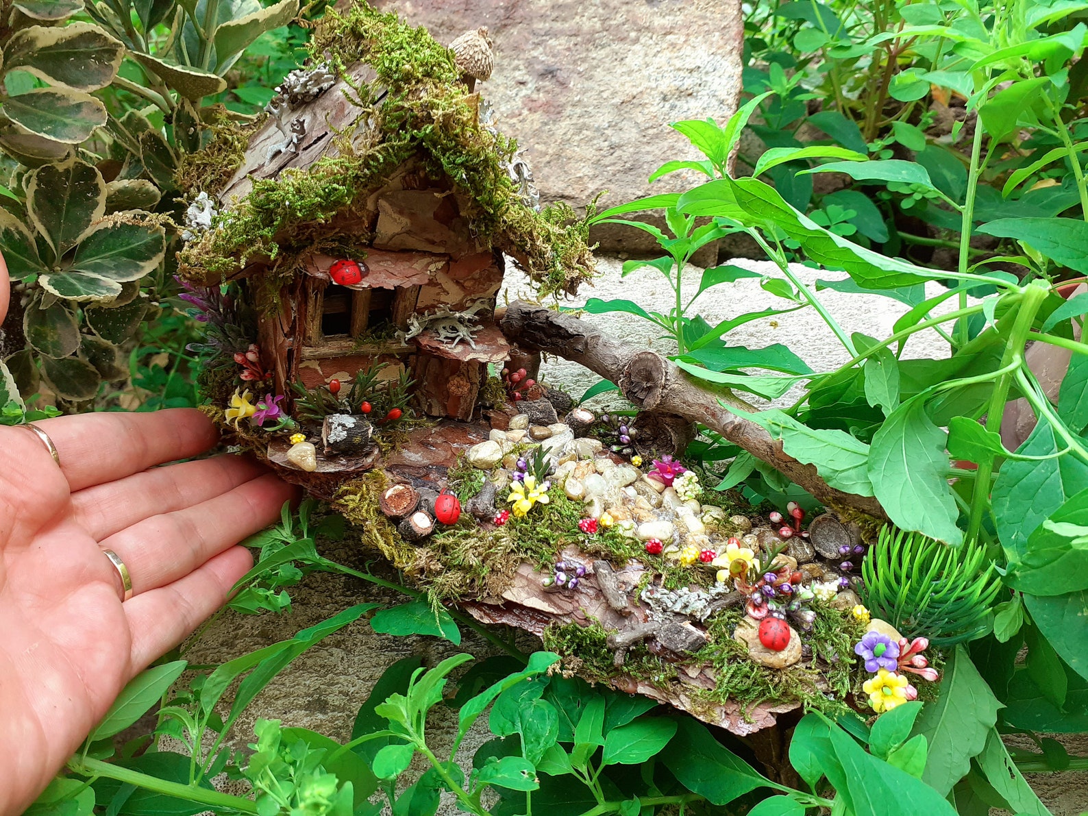 Tiny Fairy House, Fairy Cottage, Miniature House, Miniature Landscape ...