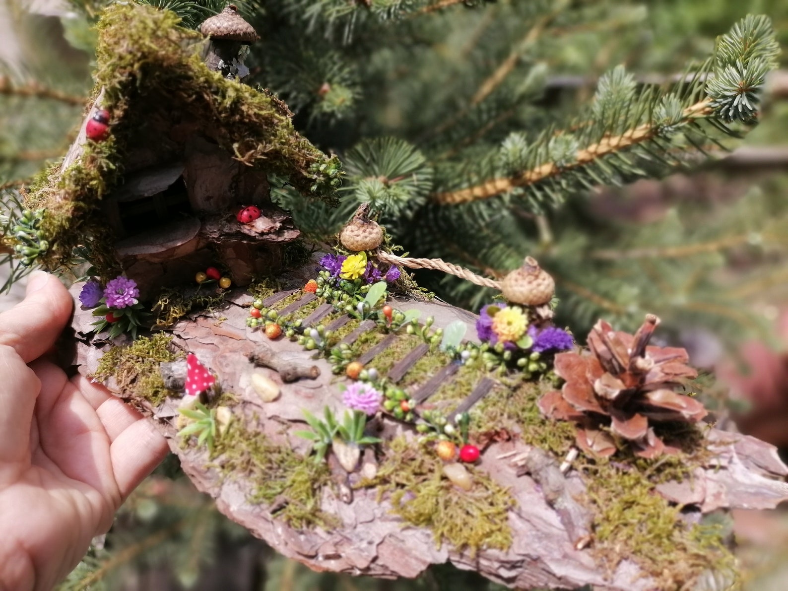 Tiny Fairy House Fairy Cottage Miniature House Miniature - Etsy