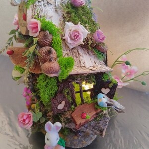 OOAK Fairy House With Toilet, Fairy Cottage, Easter Gift, Easter ...