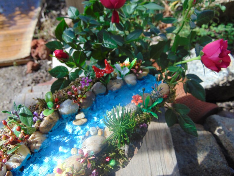 Fairy Garden River Miniature River Fairy Accessories Fairy - Etsy