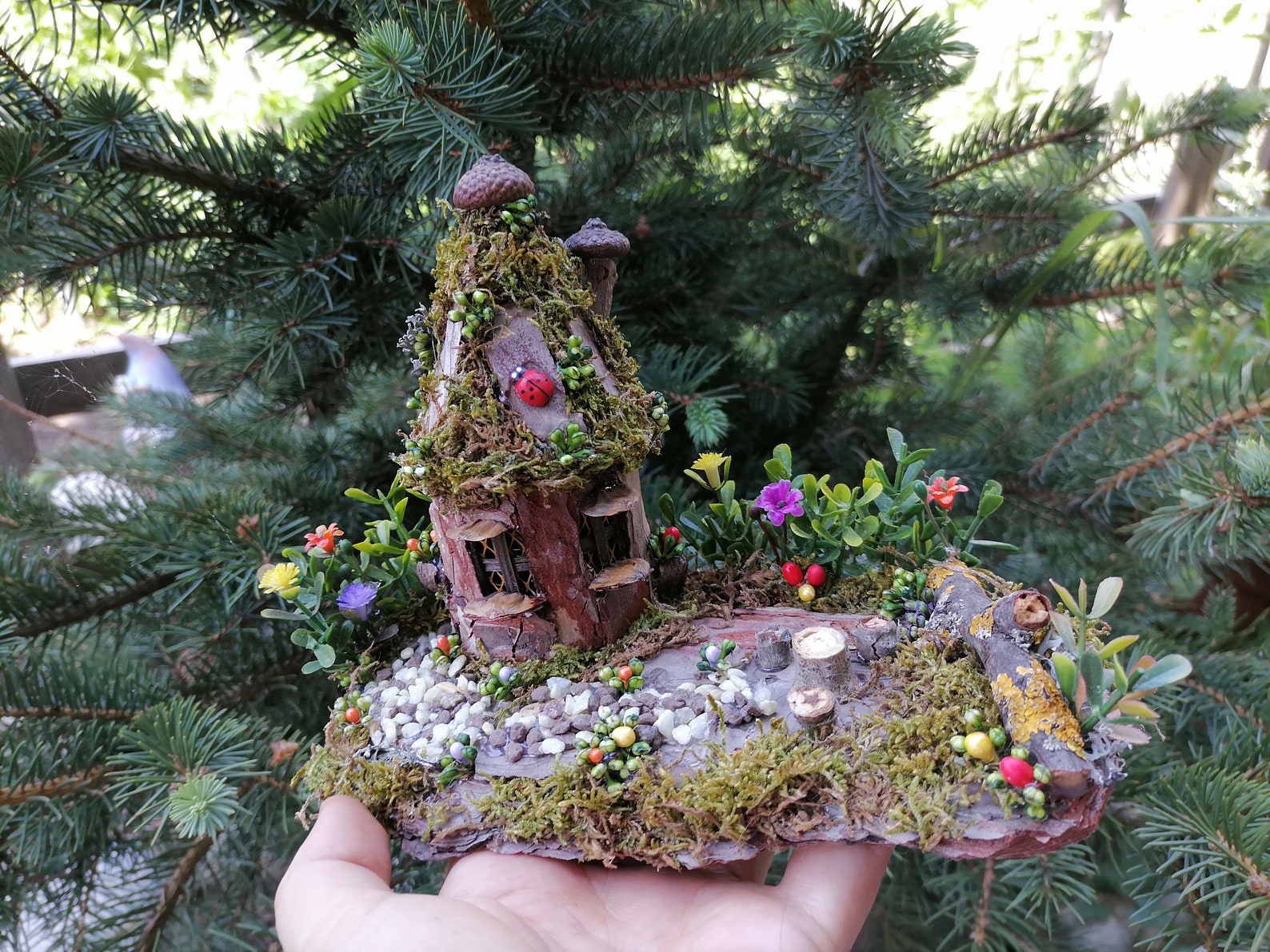 Tiny Fairy House Fairy Cottage Miniature House Miniature - Etsy