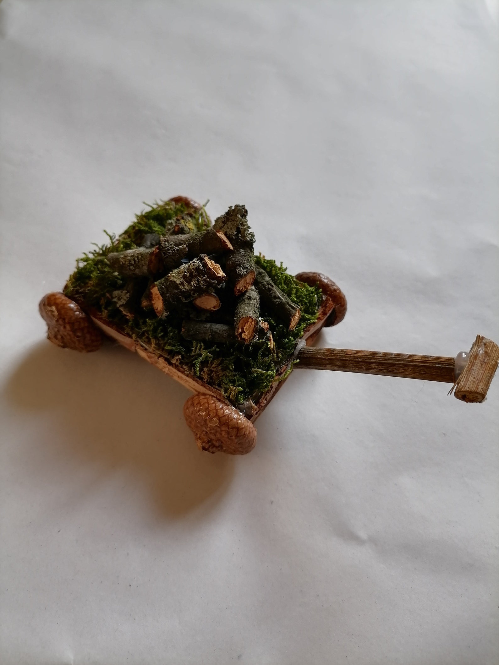 Fairy Garden Wagon, Miniature Wagon, Fairy Garden Accessories, Wood ...