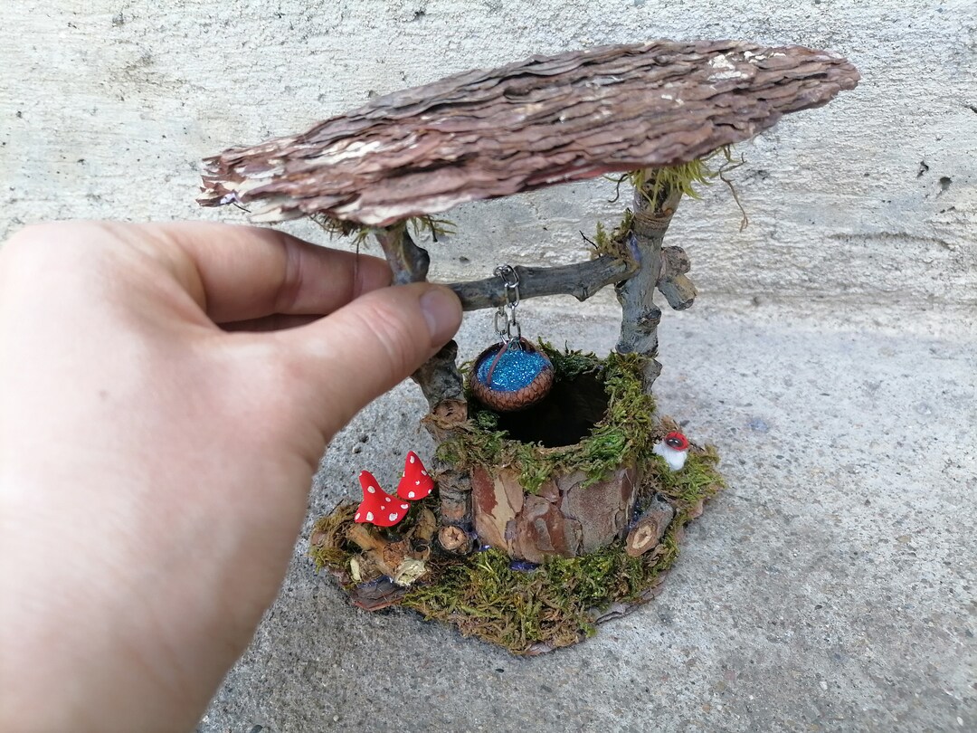 Wishing Well, Fairy Garden Well, Miniature Well, Mini Garden Decoration ...