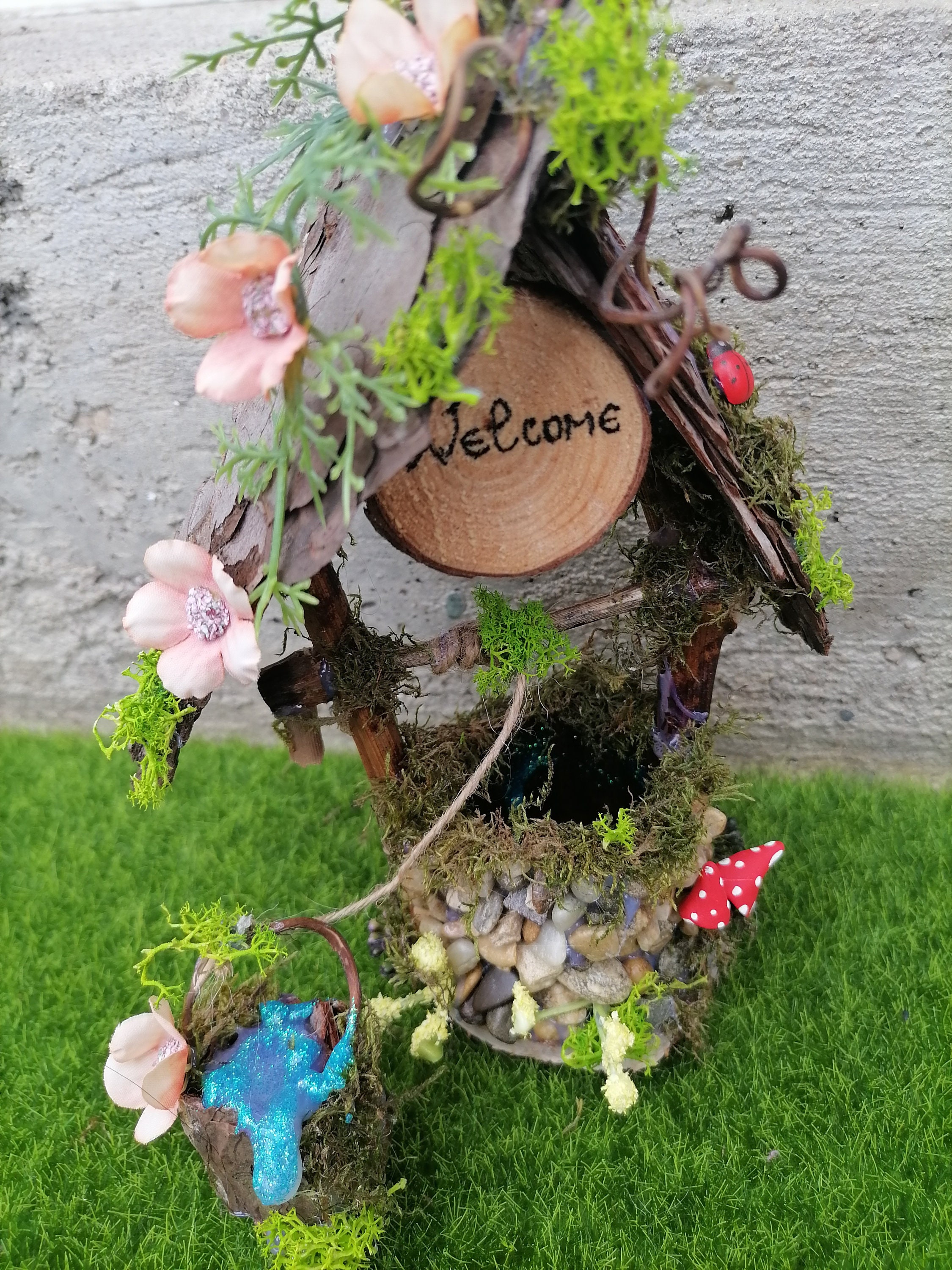 Wishing Well Fairy Garden Well Miniature Well Mini Garden - Etsy