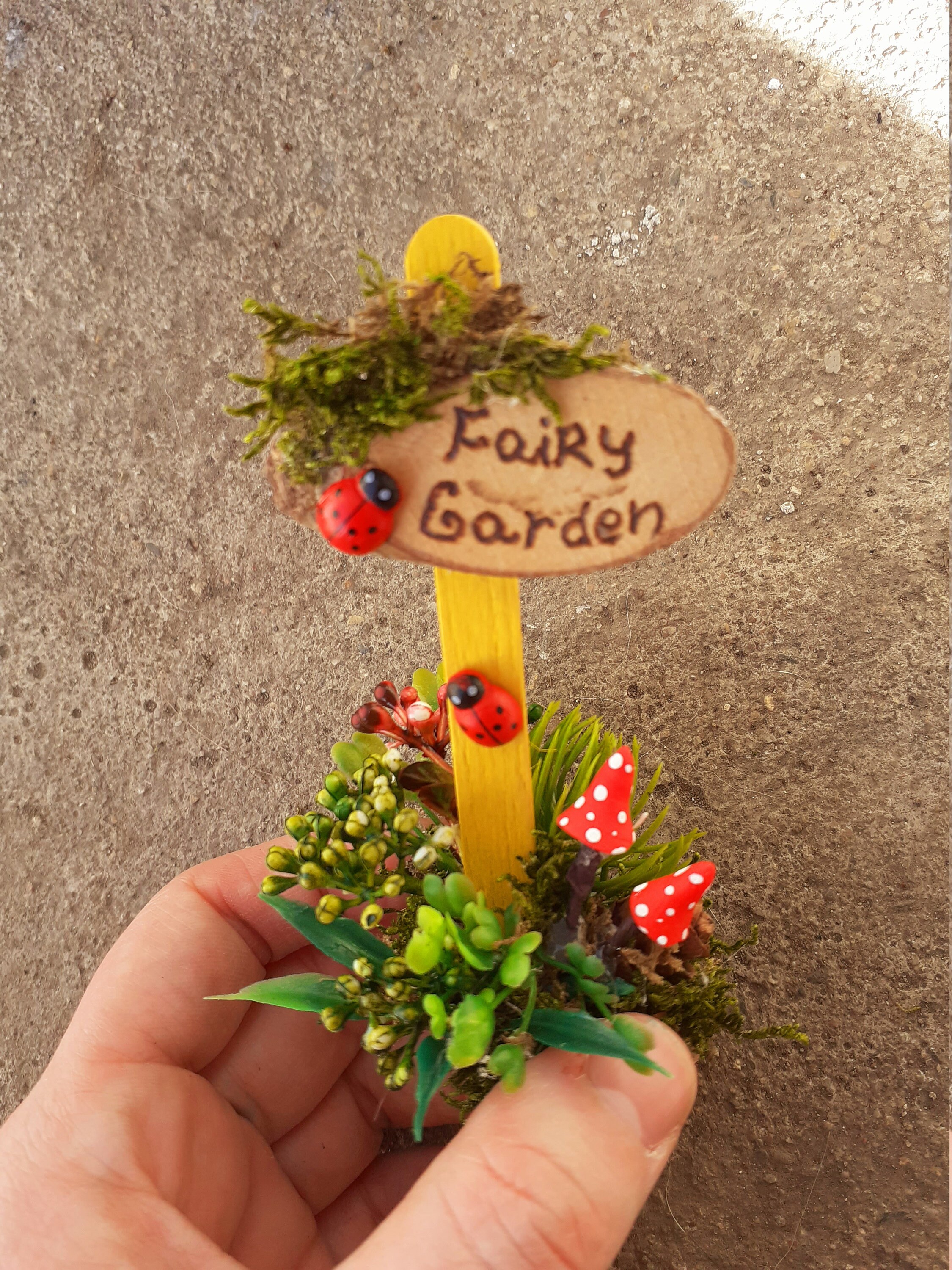 Fairy Garden Sign Miniature Sign Fairy Accessories Garden - Etsy