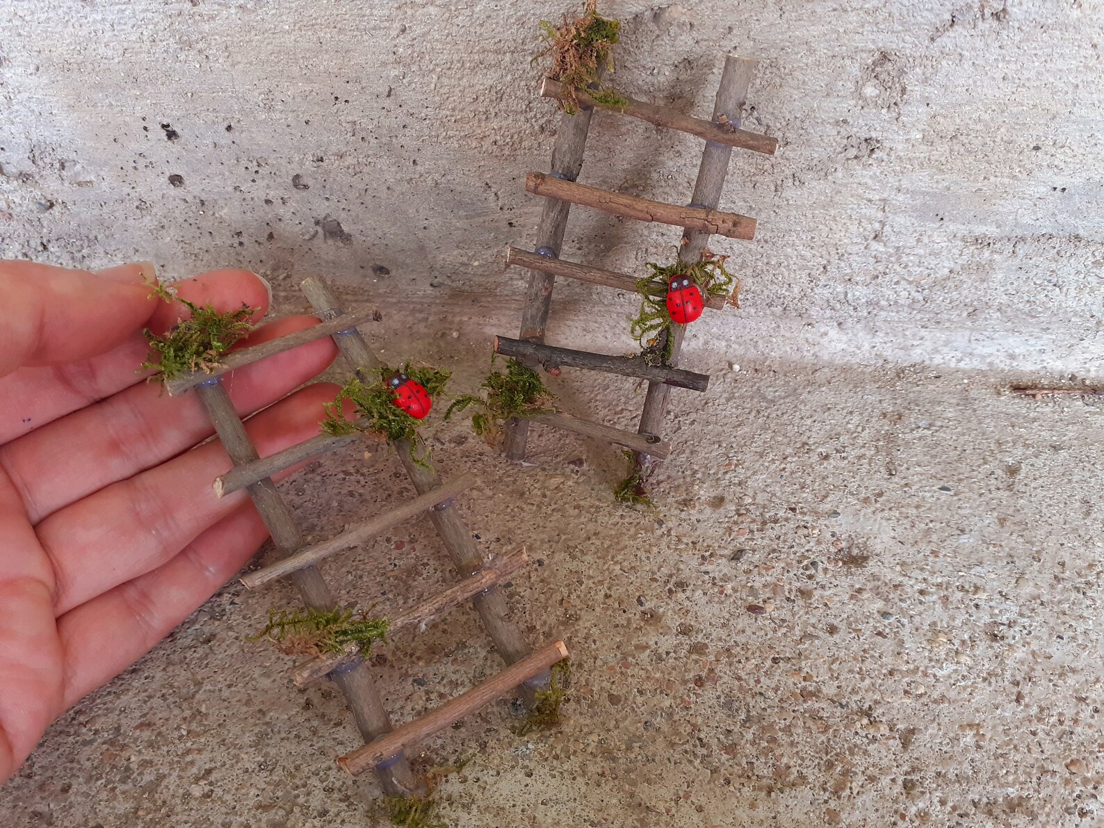 Miniature Ladder, Fairy Ladder, Fairy Furniture, Twig Ladder, Fairy ...
