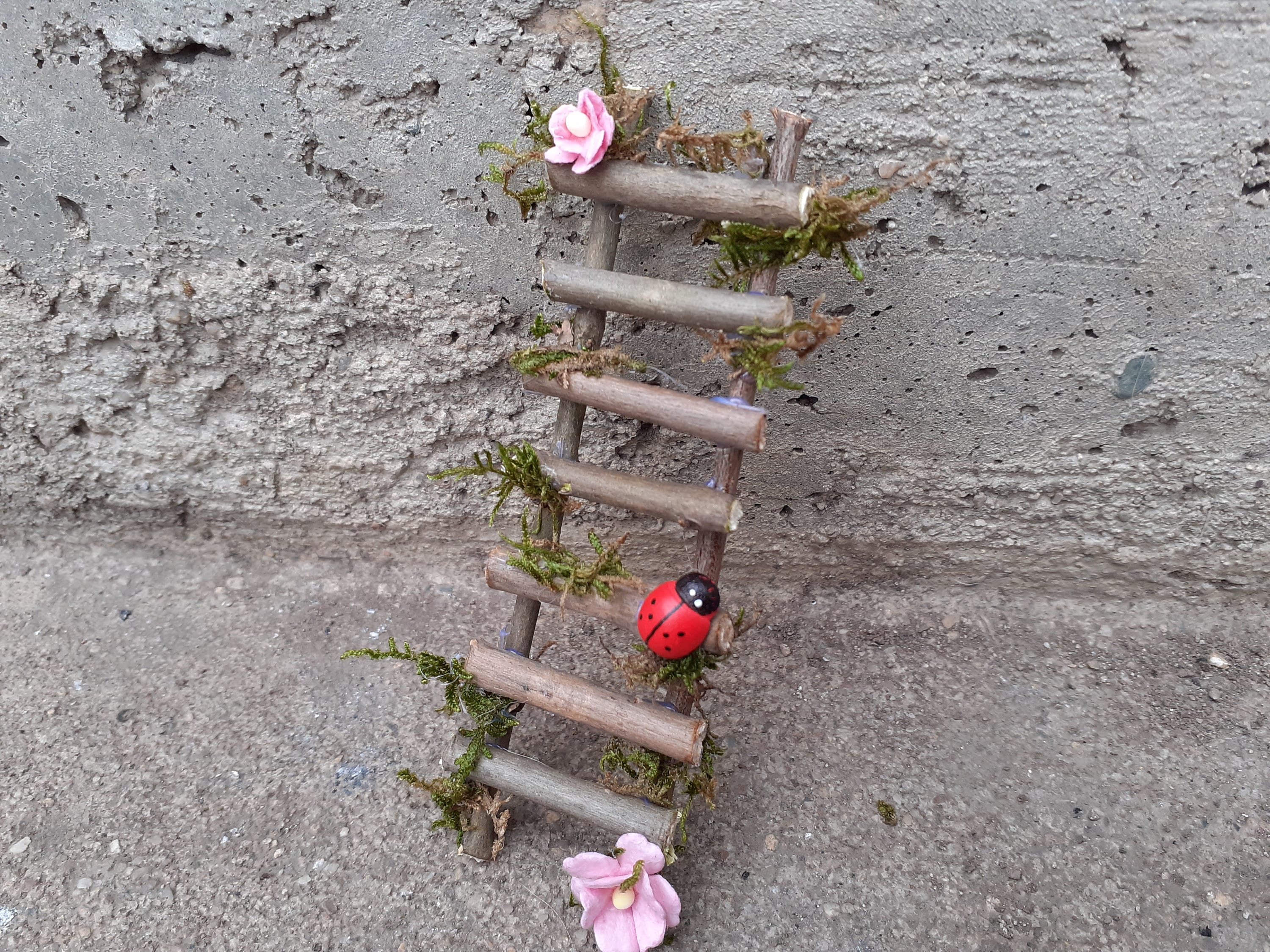 Miniature Ladder Fairy Ladder Fairy Furniture Twig Ladder - Etsy