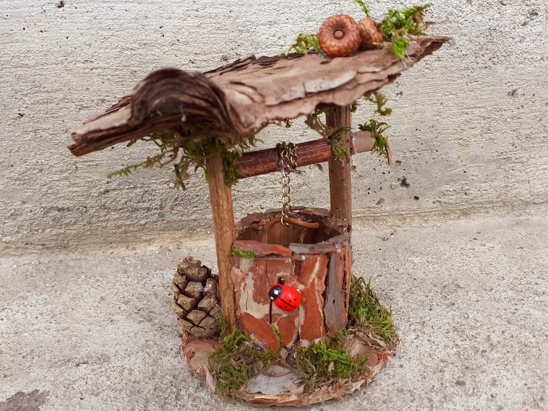 Wishing Well, Fairy Garden Well, Miniature Well, Mini Garden Decoration ...