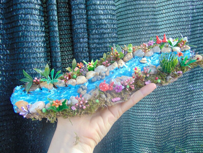 Fairy Garden River Miniature River Fairy Accessories Fairy - Etsy