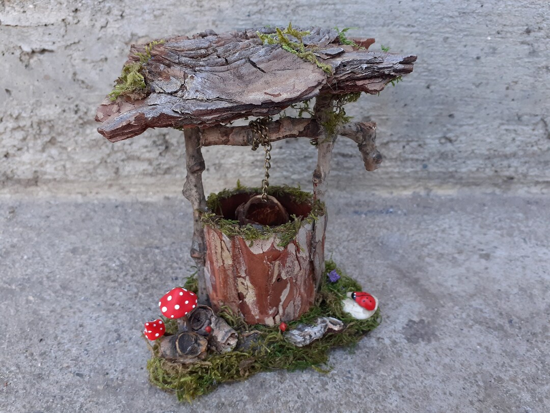 Wishing Well Fairy Garden Well Miniature Well Mini Garden - Etsy