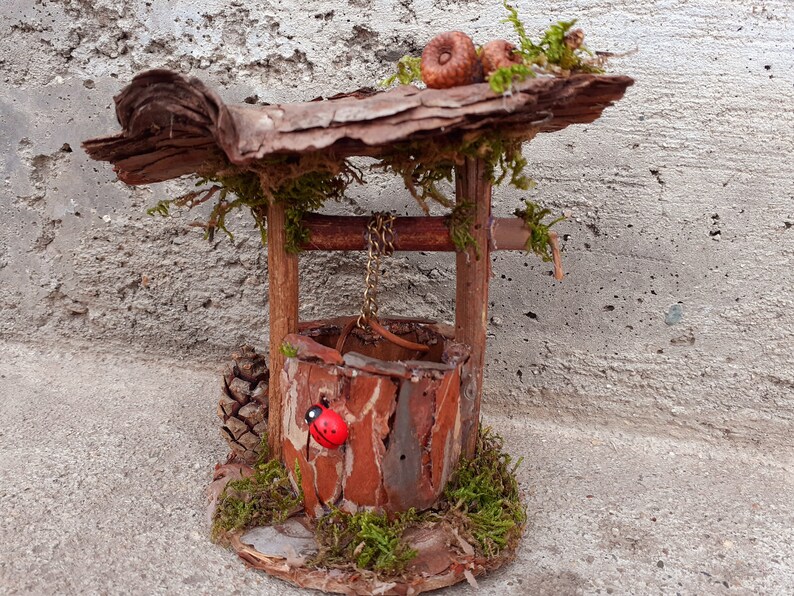 Wishing Well Fairy Garden Well Miniature Well Mini Garden | Etsy