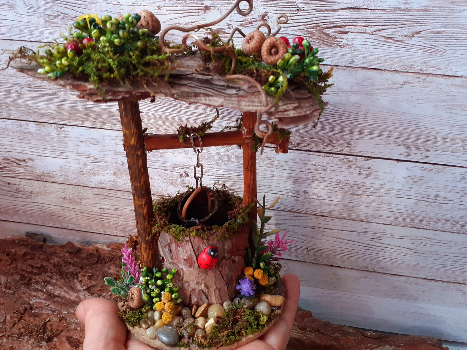 Wishing Well, Fairy Garden Well, Miniature Well, Mini Garden Decoration ...
