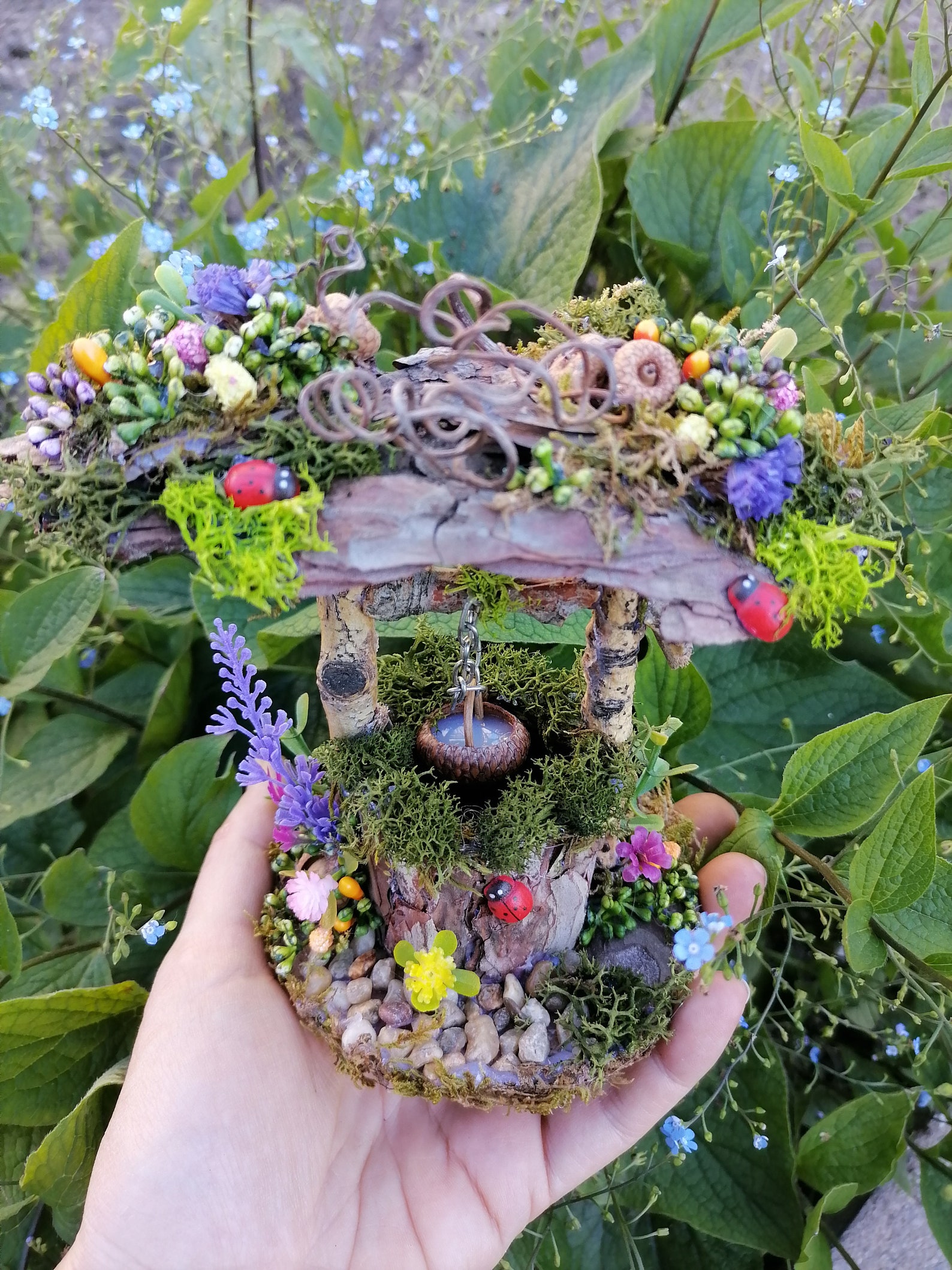 Wishing Well Fairy Garden Well Miniature Well Mini Garden | Etsy