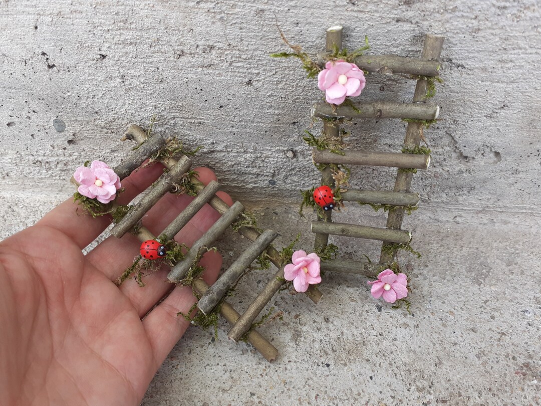 Miniature Ladder Fairy Ladder Fairy Furniture Twig Ladder - Etsy