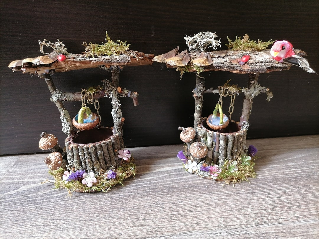 Wishing Well, Fairy Garden Well, Miniature Well, Mini Garden Decoration ...