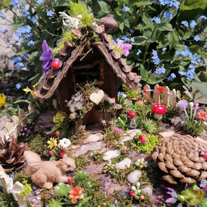 Tiny Fairy House, Fairy Cottage, Miniature House, Miniature Landscape ...