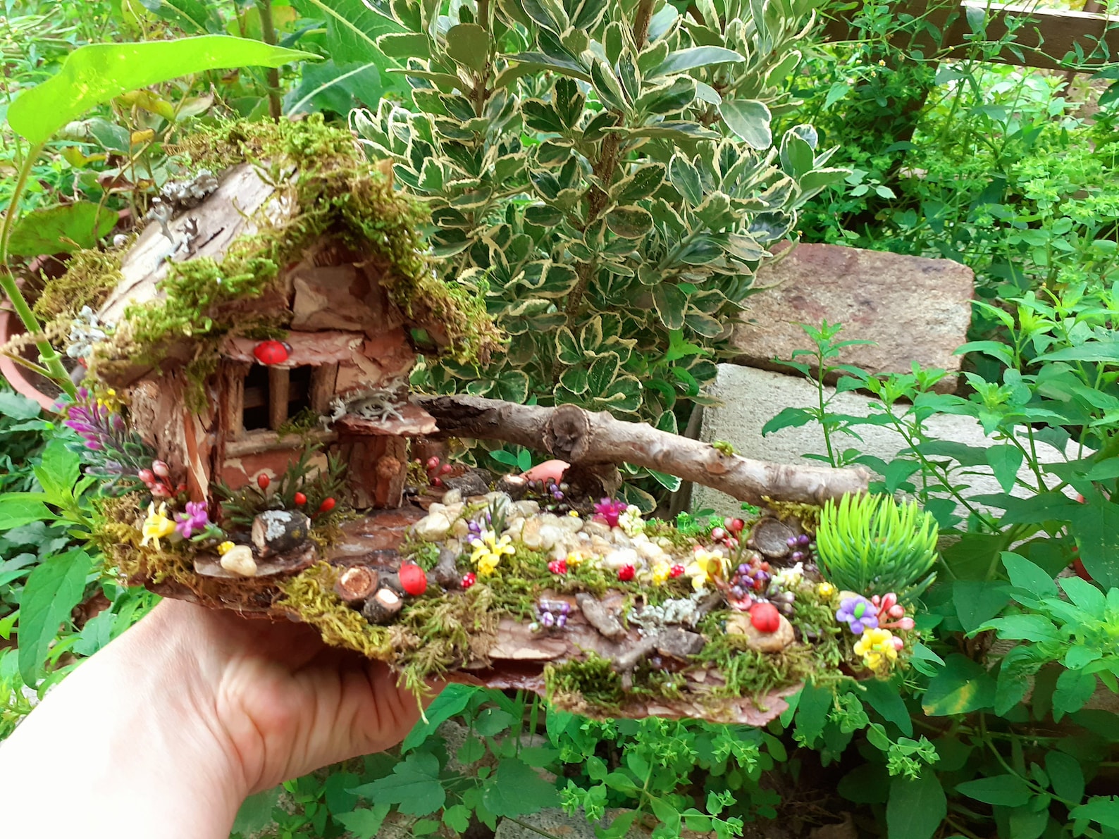 Tiny Fairy House Fairy Cottage Miniature House Miniature - Etsy UK
