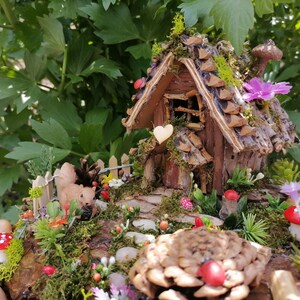 Tiny Fairy House, Fairy Cottage, Miniature House, Miniature Landscape ...