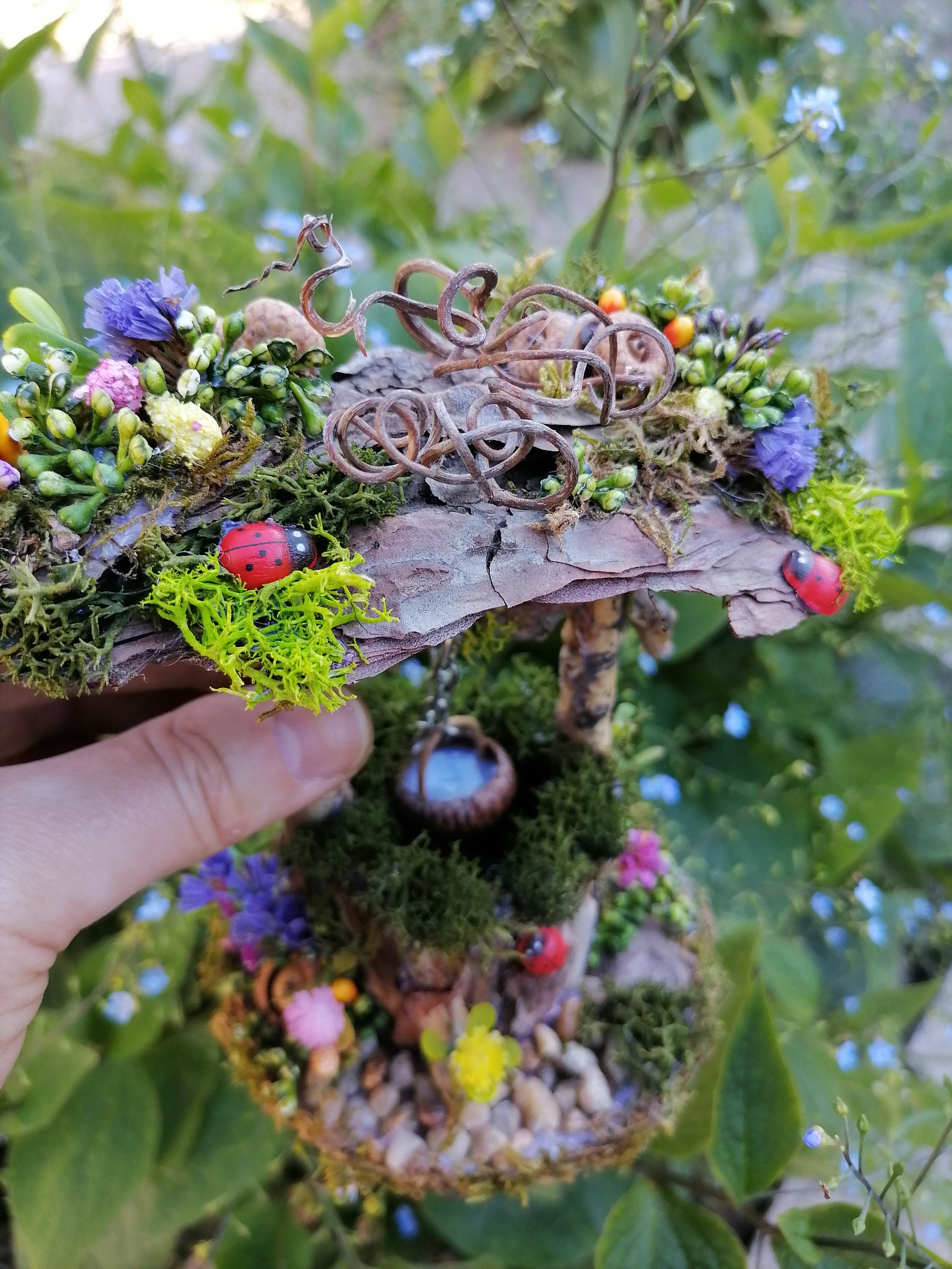 Wishing Well Fairy Garden Well Miniature Well Mini Garden | Etsy