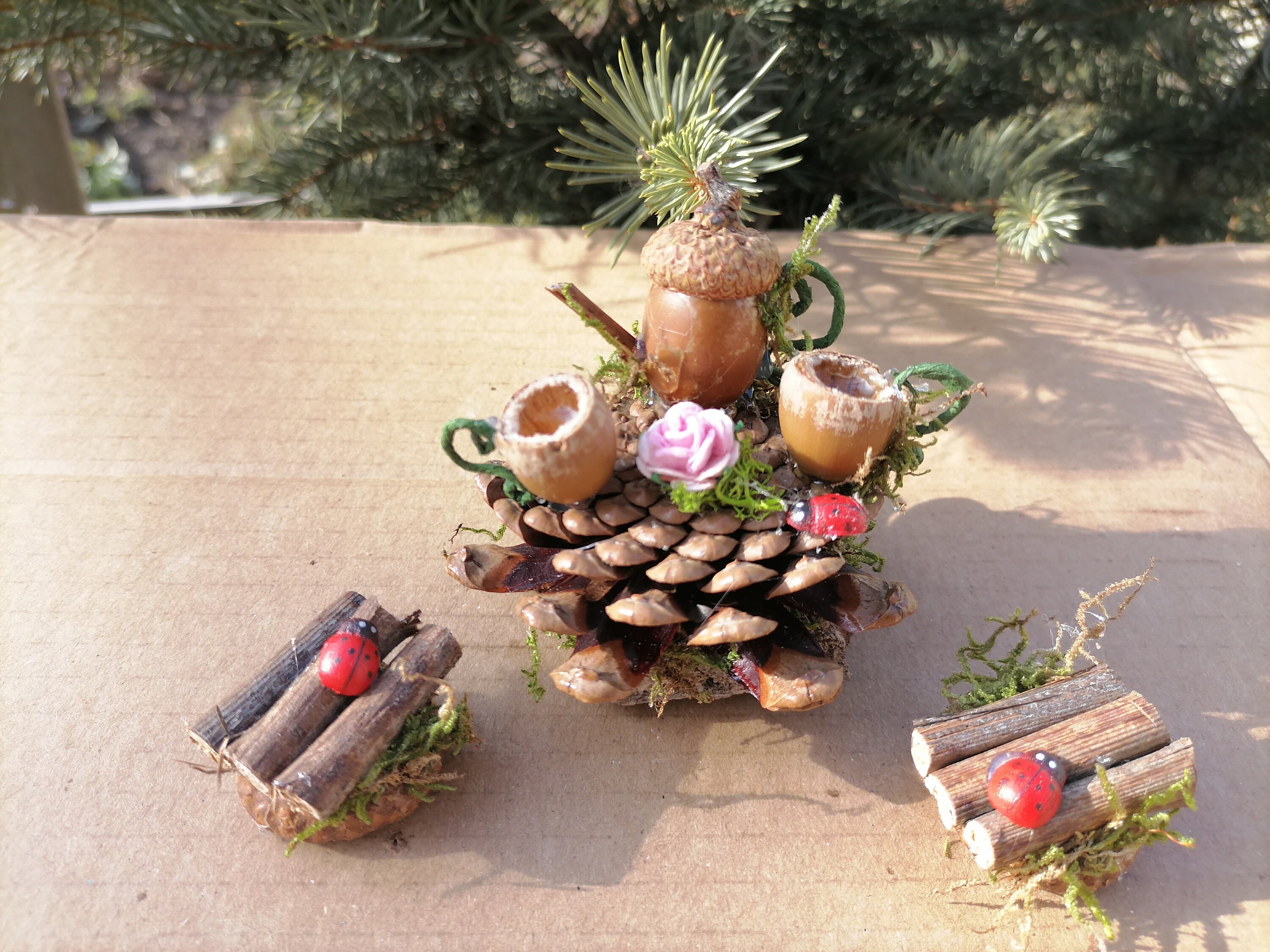 Fairy Kitchen Set Fairy Garden Furniture Fairy Table Fairy - Etsy
